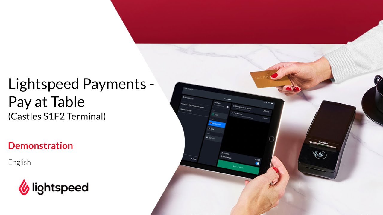 Lightspeed Restaurant POS (K-Series) Pay at Table - YouTube