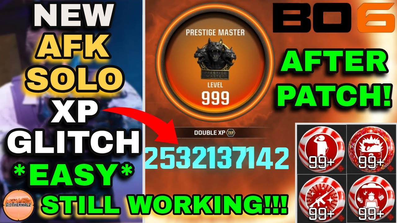 *NEW* SOLO AFK XP GLITCH UNLIMITED EVERYTHING GLITCH BO6 ZOMBIES AFTER ...