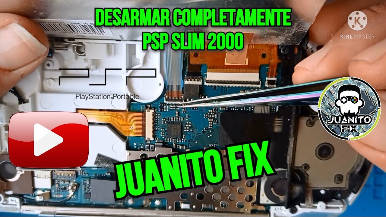 Desarmar completamente PSP Slim 2000 / How to disassemble PSP 2000 Step ...