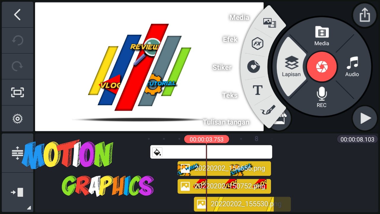 Motion graphics opening tutorial kinemaster - YouTube