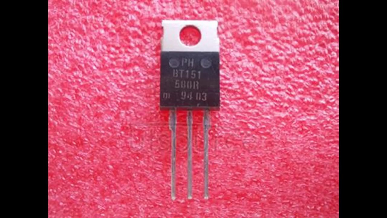 How to find pin connections for SCR BT151 - YouTube