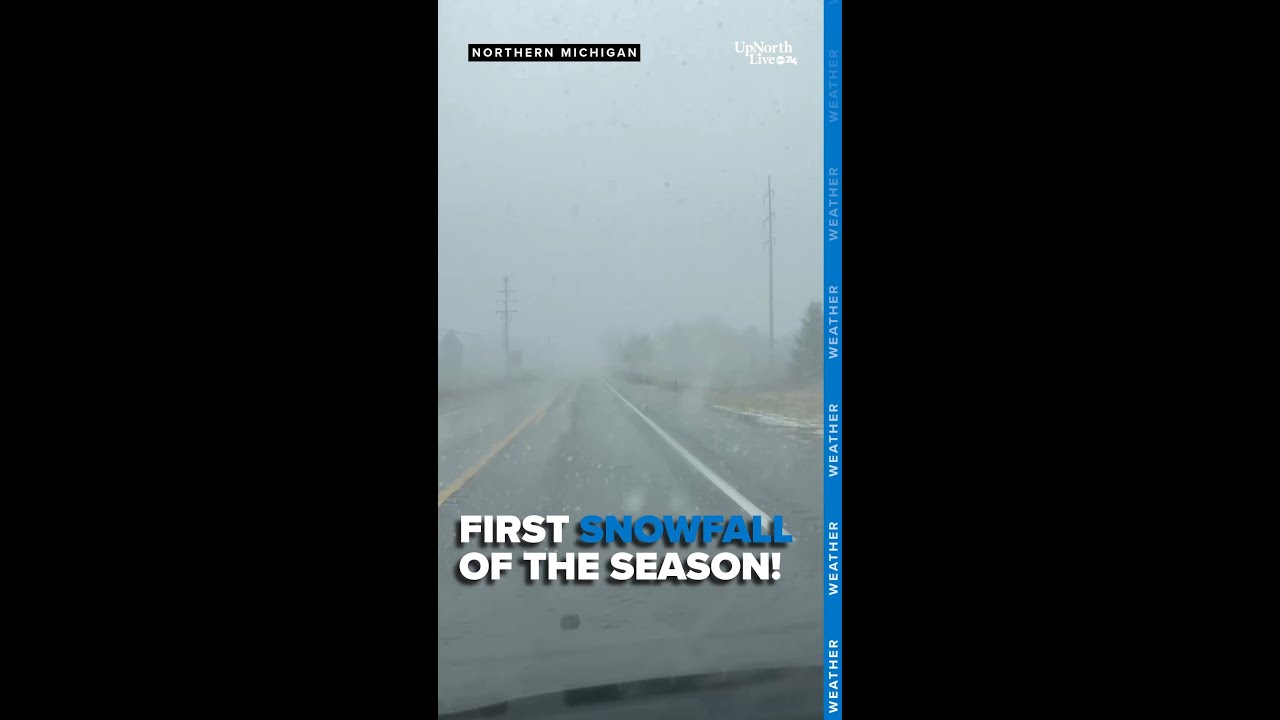 First northern Michigan snowfall of the season! - YouTube