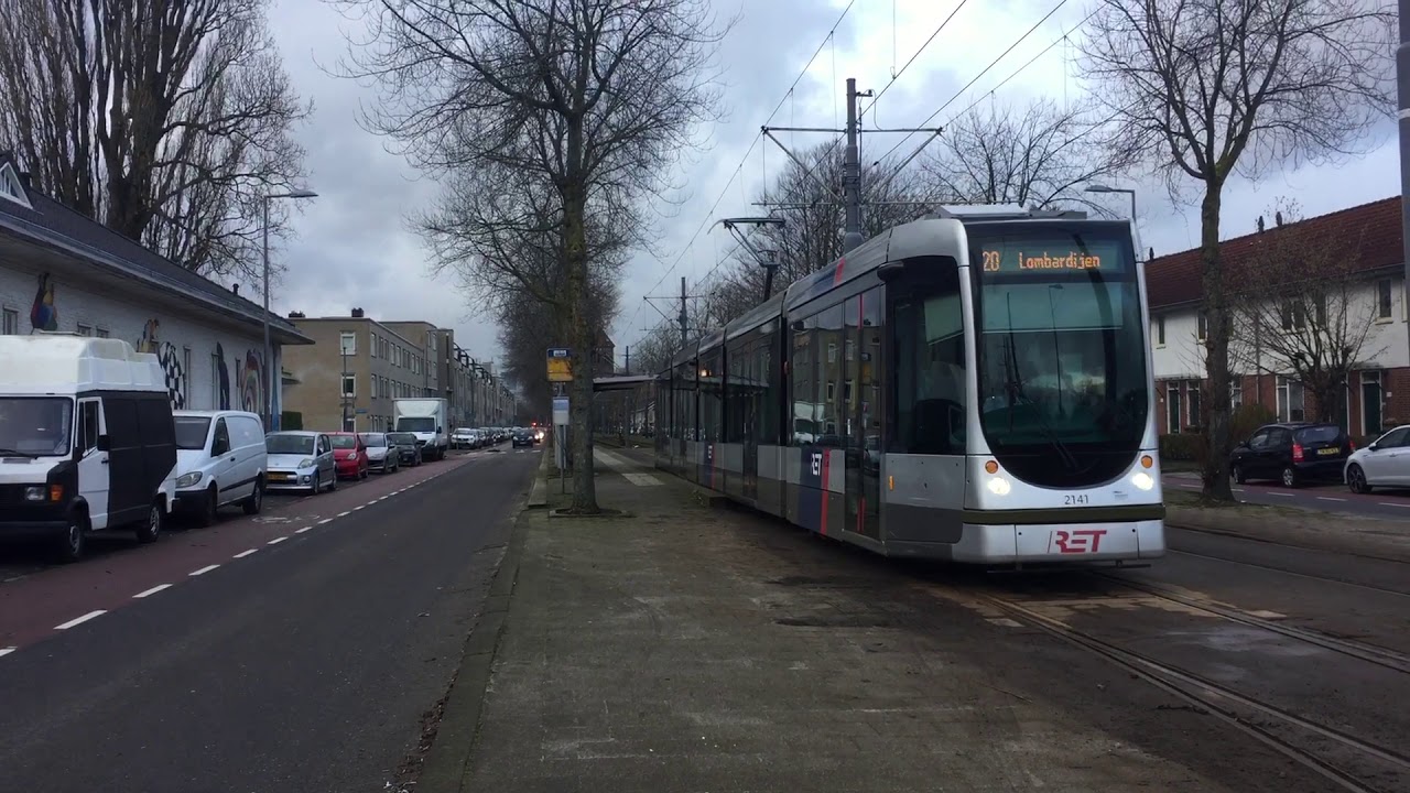 RET tram lijn 20 naar Lombardije - YouTube
