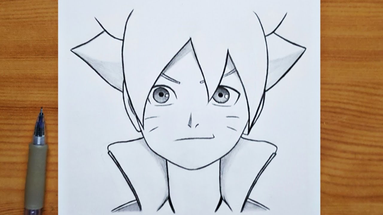 How To Draw Boruto Uzumaki || Naruto Step By Step Tutorial || Easy ...