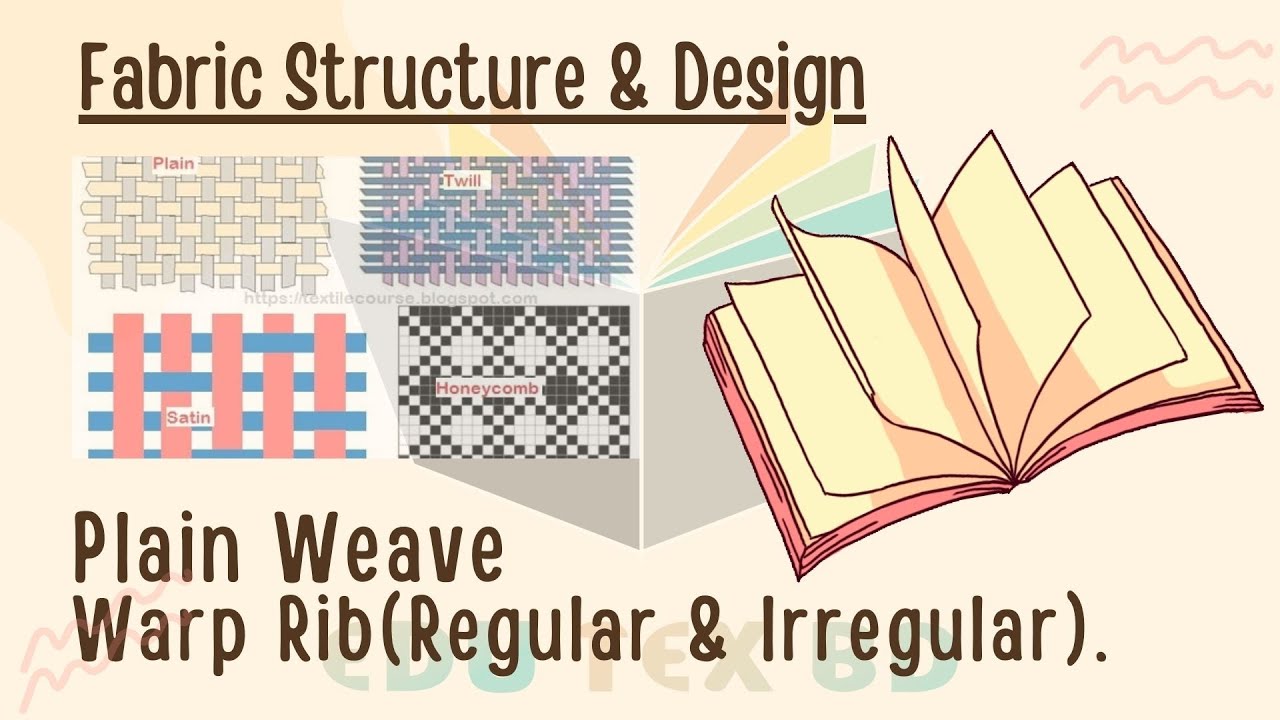 How to draw Regular Warp & Irregular Warp Rib #design very easily ...