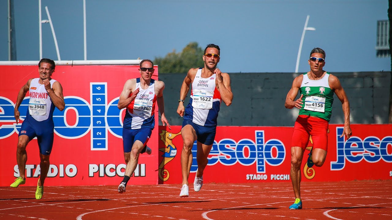 M40 200m Semi Final European Masters Athletics Championships Jesolo ...