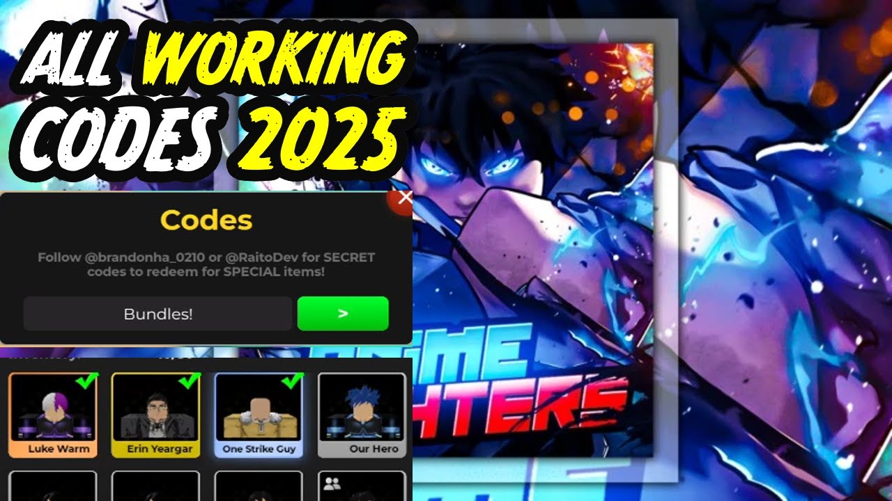 Anime Fighters Simulator Codes January 2025 | ⚠️New⚠️ ALL Roblox Anime ...