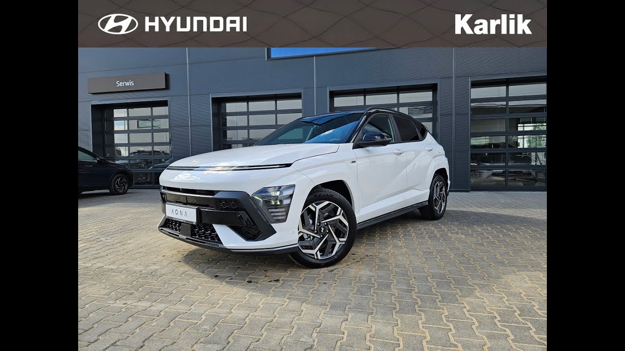 NEW Hyundai Kona N Line Atlas White / Abyss Black - YouTube