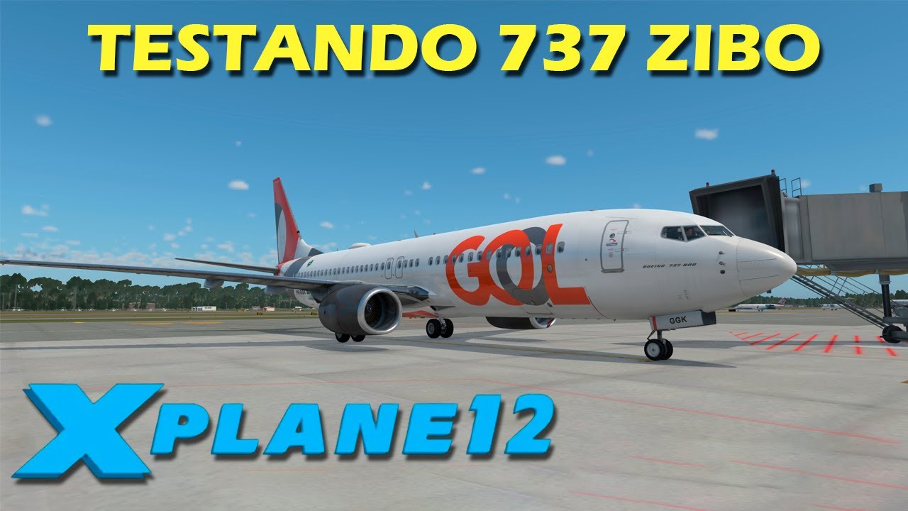 X Plane 12 - Testando o 737 Zibo Mod - YouTube