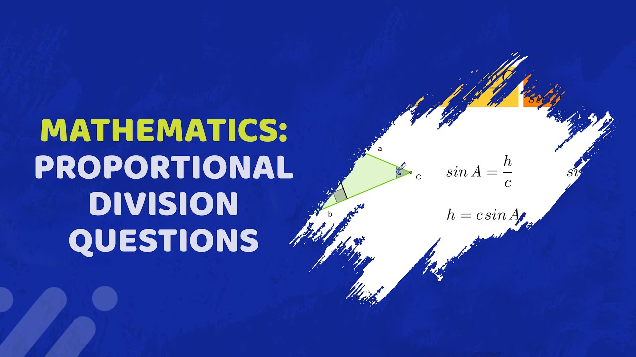 Step by Step on how to solve Proportional Division Questions- Part 2 ...