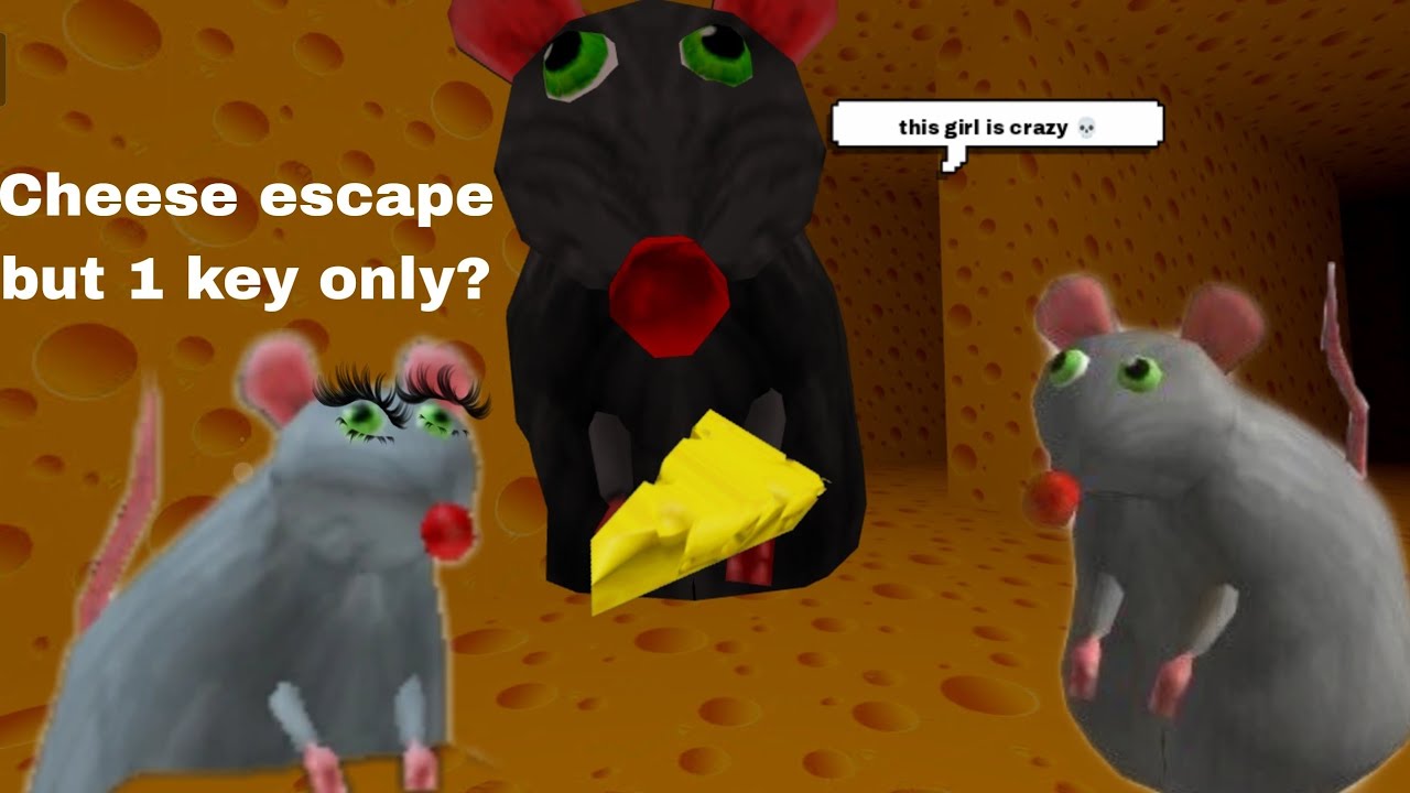 playing cheese escape but i can only use 1 key - YouTube