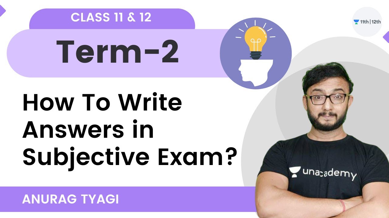 How To Write Answers in Subjective Exam? By Anurag Tyagi Sir ...