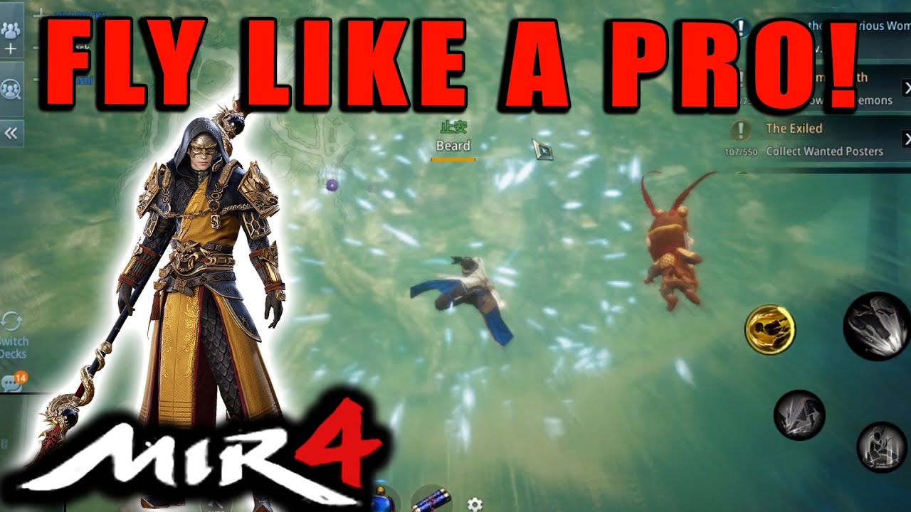 MIR4 - FLY LIKE A PRO! How to Double Air Glide AND Change Direction ...