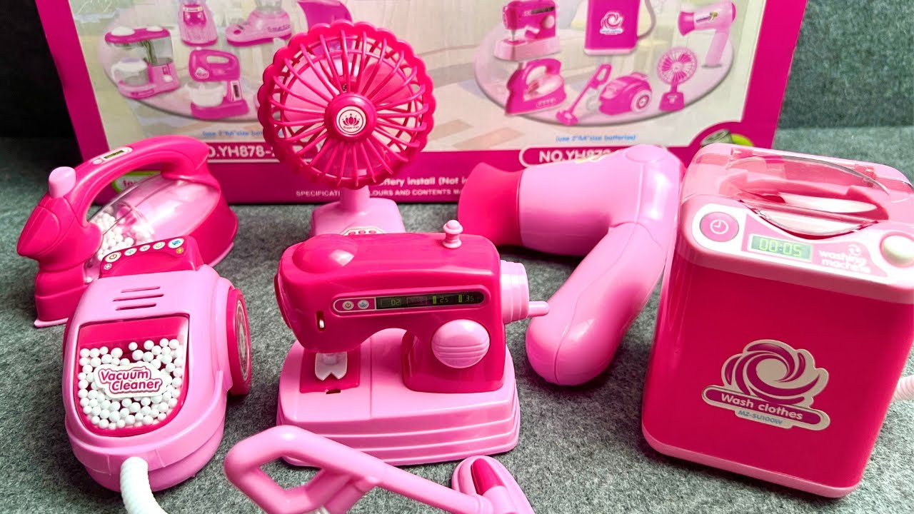 10 Minutes Satisfying with Unboxing Pink Mini Appliances, Home Candy ...