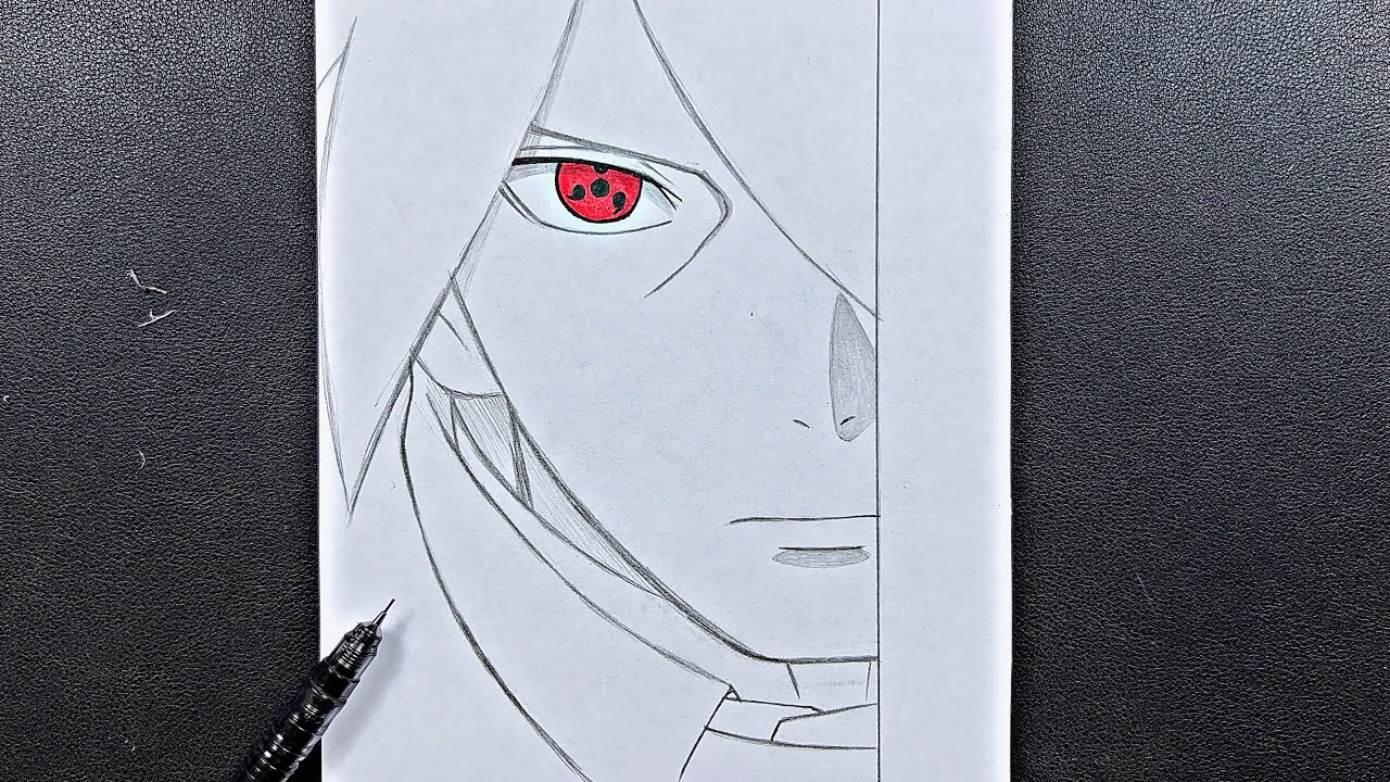 How To Draw Sasuke Face