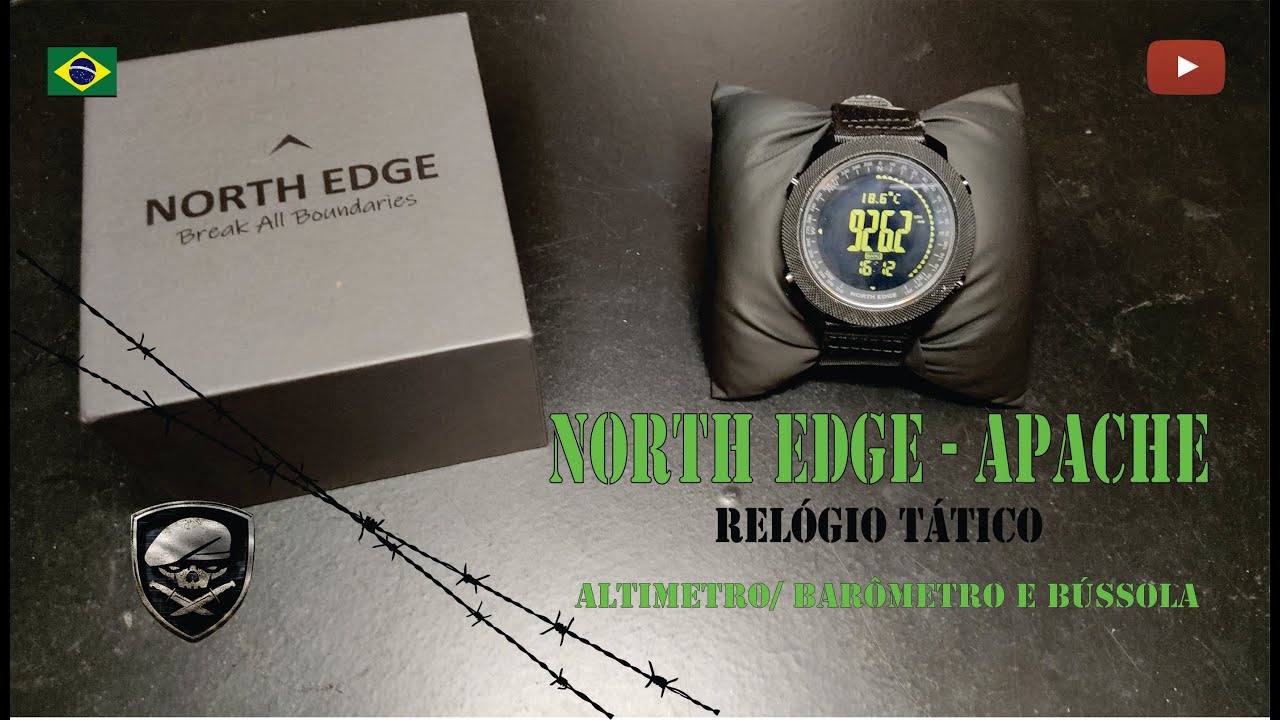 Relógio Militar North Edge Apache - YouTube