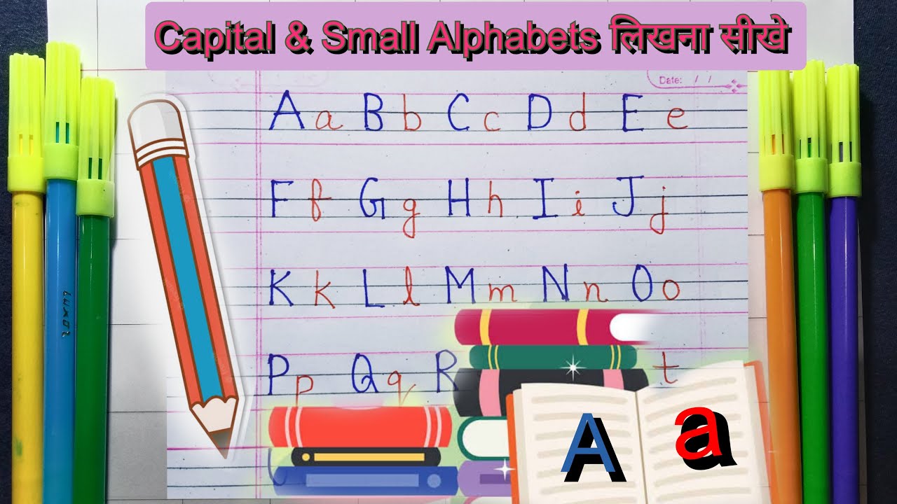 Capital and Small Alphabets ABCD | Capital and Small A to Z | Write and ...