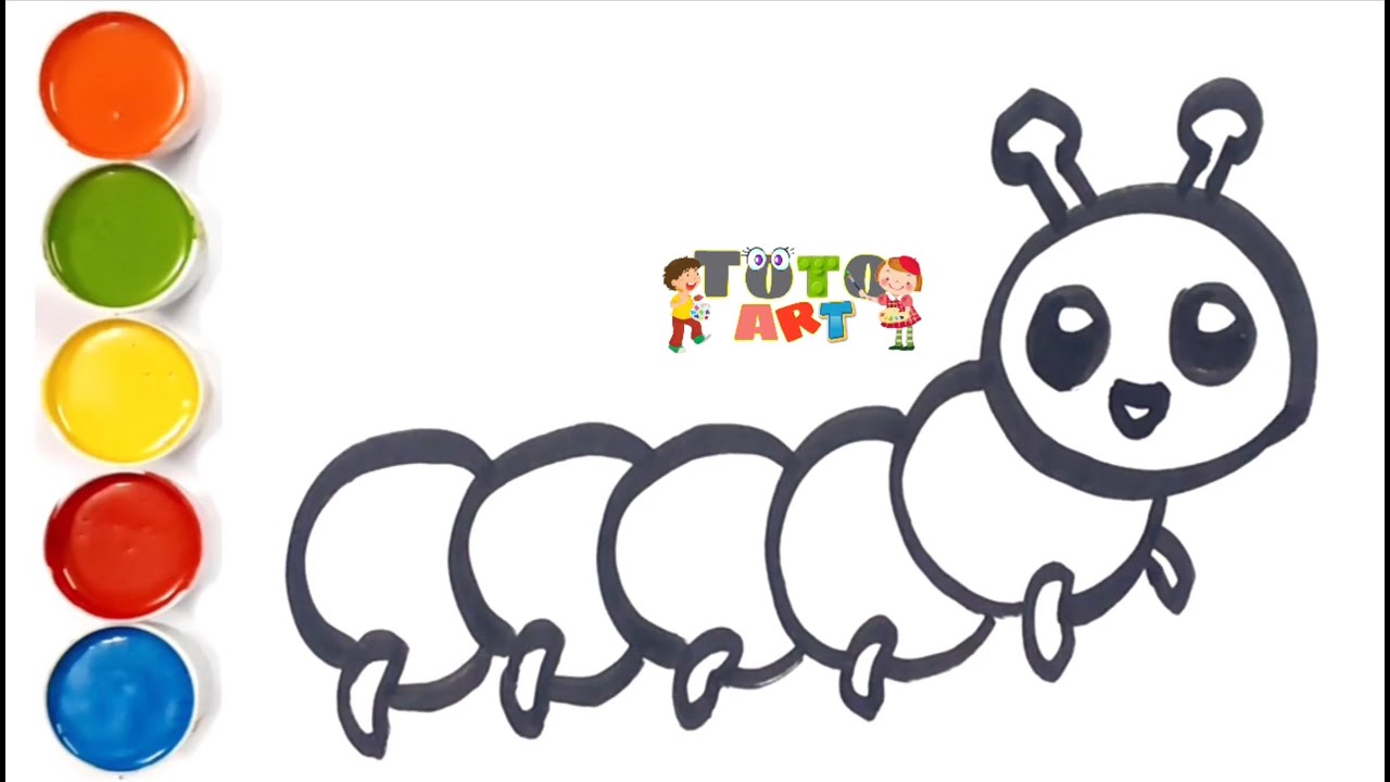 How to draw -Colouring for Kids & Toddlers | Draw, Paint and Learn ...