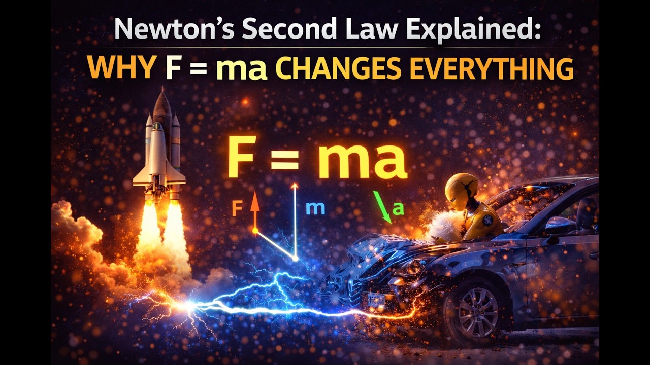Newton’s Second Law Explained: Why F = ma Changes Everything - YouTube