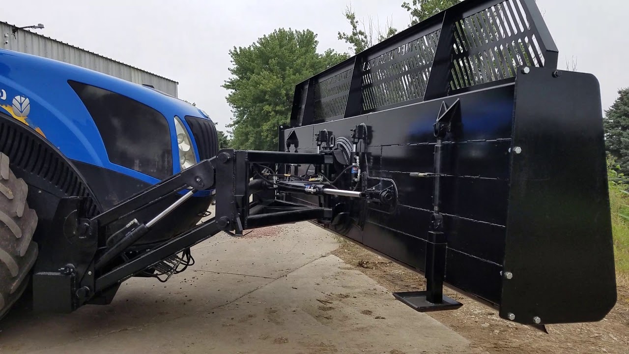 Rief Design 16' - 6 way dozer blade - YouTube