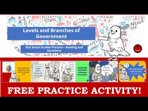⭐GED Social Studies Made Easy | Passage on Levels & Branches of ...