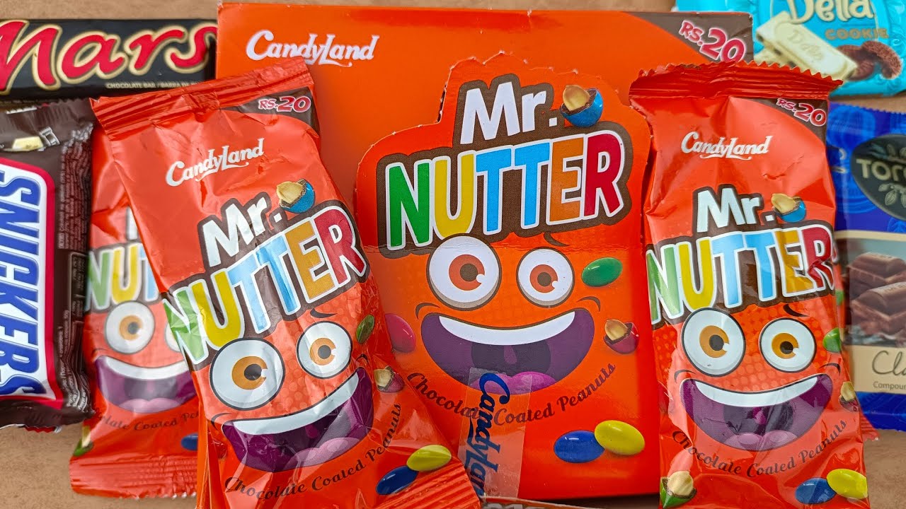 Lot's of Mr.Nutter Chocolate bunty Unboxing ASMR - YouTube