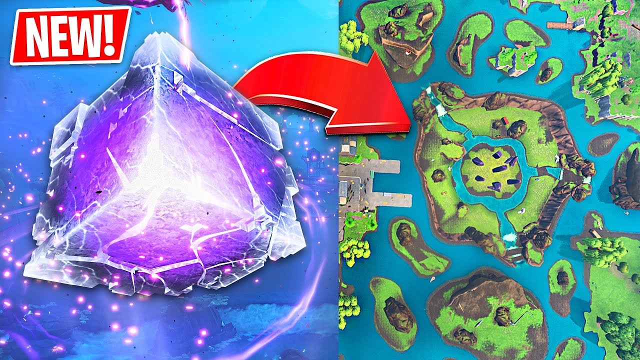 *NEW* Fortnite Cube EXPLODED!! Map Update + Mini Cube Challenges ...