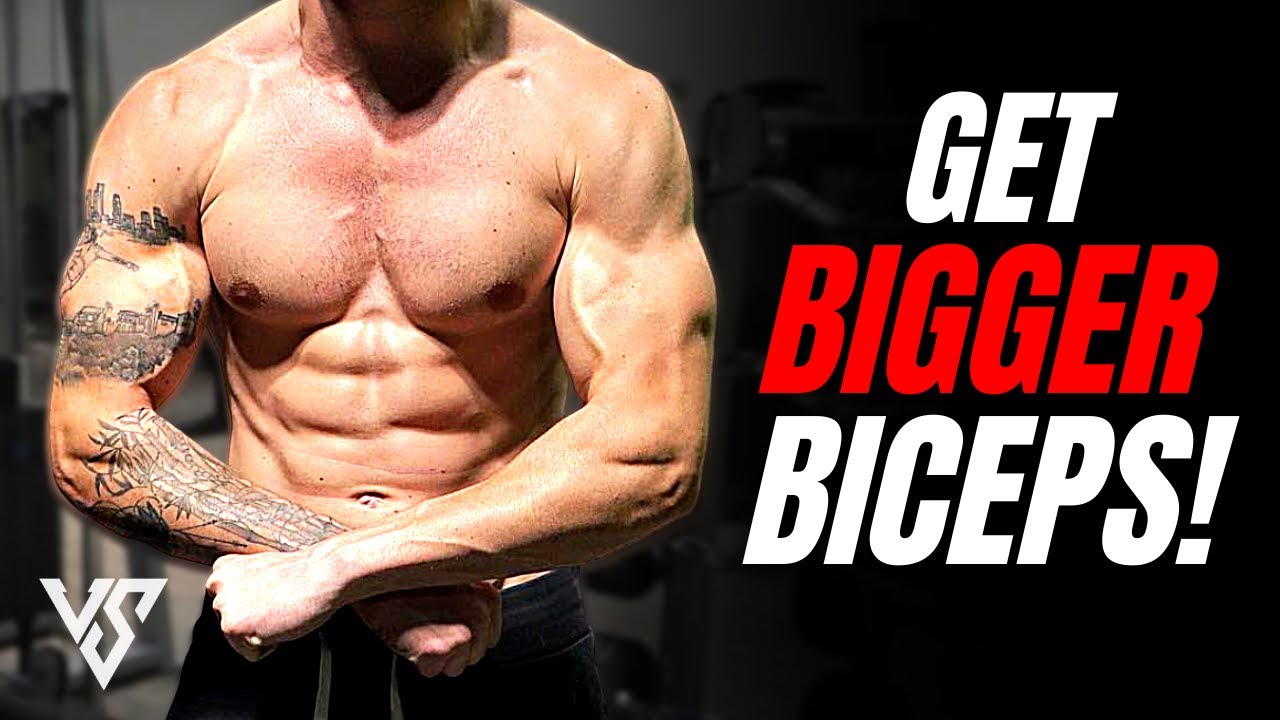 4 Best Exercises for Bigger Biceps (FREE WEIGHT ONLY!) | V SHRED - YouTube