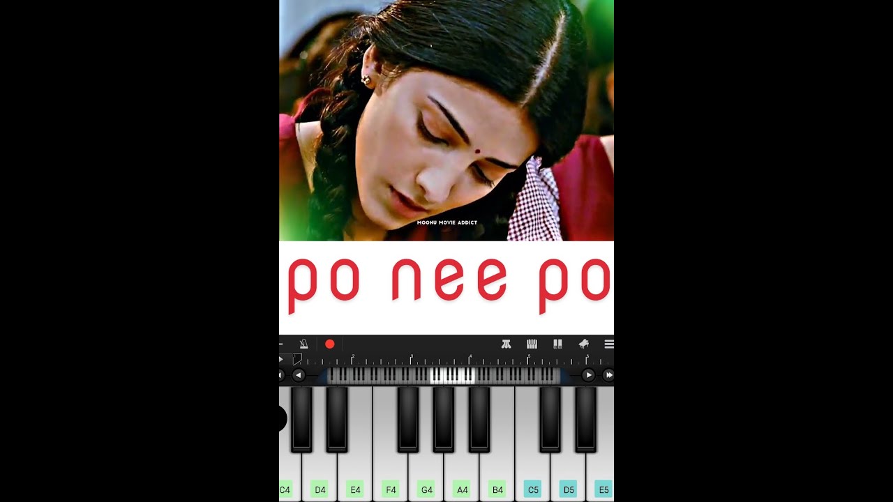 Po Nee Po song/piano notes/piano cover - YouTube