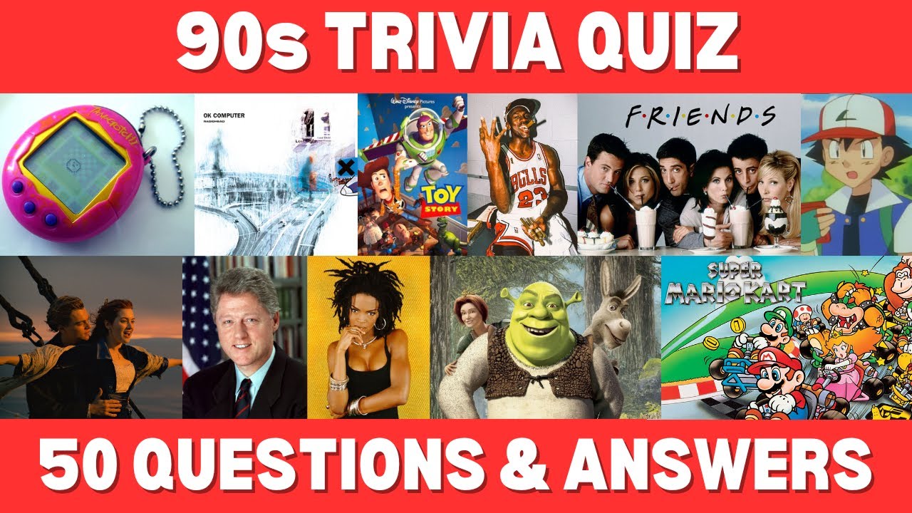 How Well Do YOU Remember the 90s? 50-Question Trivia Quiz! - YouTube