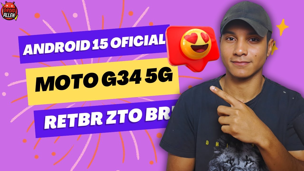 🚨CHEGOU (RETBR) ZTO! ANDROID 15 OFICIAL PARA O MOTO G34 5G - PODE BAIXAR!😍 - YouTube