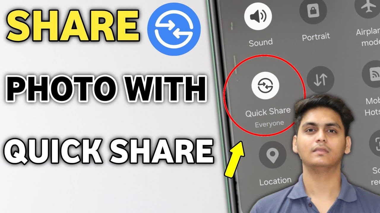 How to share photos with quick share | Use quick share in android phone ...