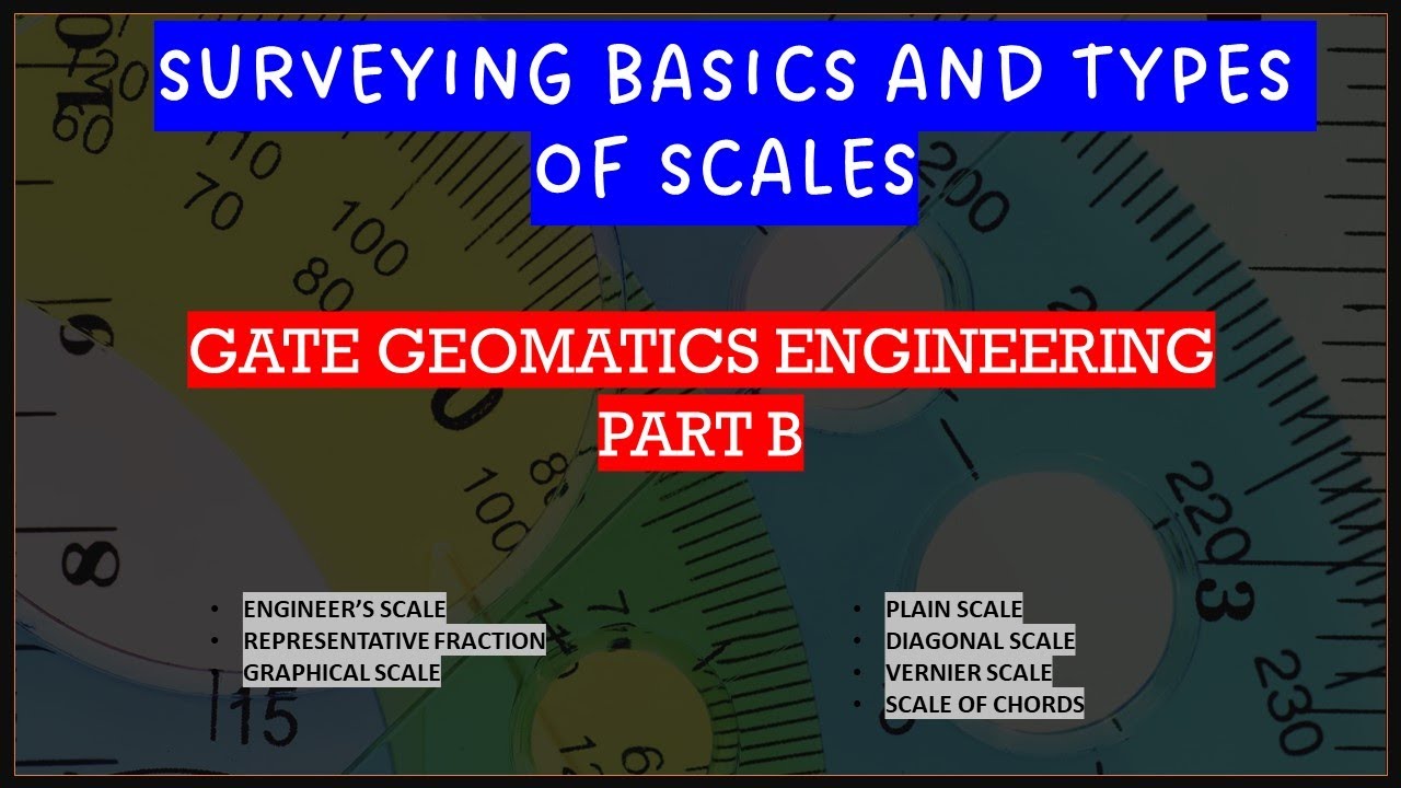 SURVEYING BASICS | SCALE TYPES | R.F. | ENGINEERS SCALE | PLAIN SCALE ...