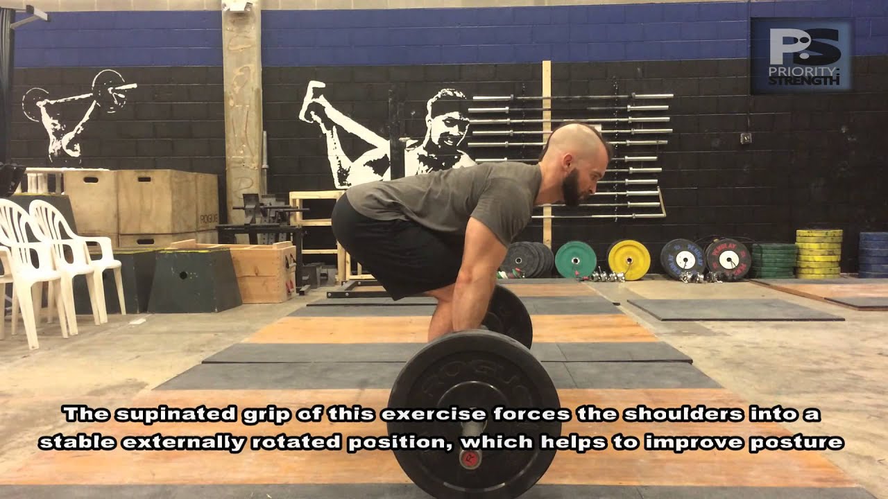 Supinated Pendlay Row - YouTube