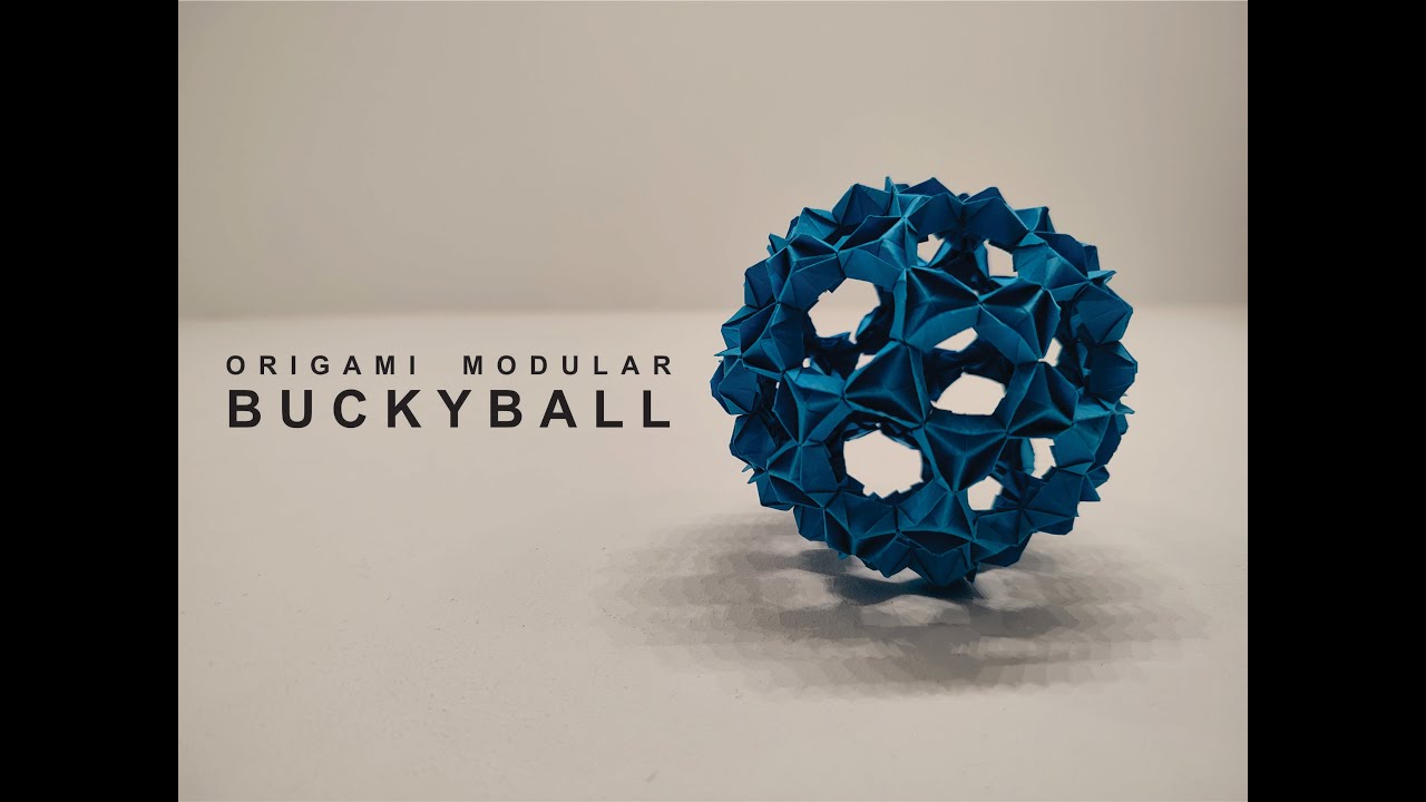 ORIGAMI MODULAR "BUCKYBALL" ORIGAMI-K - YouTube