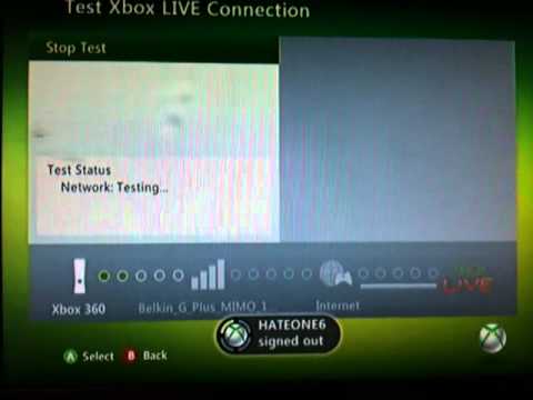 Xbox 360 internet connection problem - YouTube