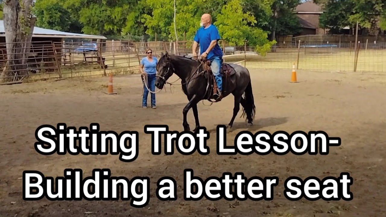 Trotting Lesson - Building a balanced sitting Trot - YouTube