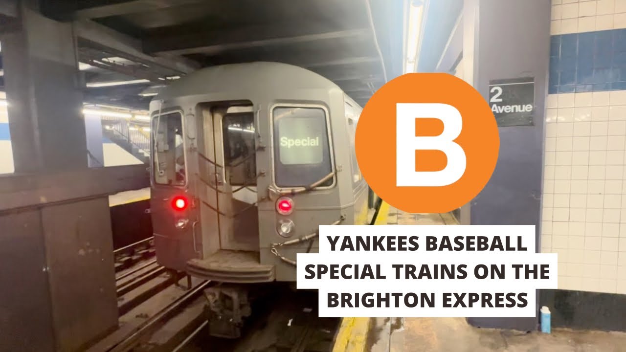 Yankees Baseball Special Train on the Brighton Express B Line (Yankee ...