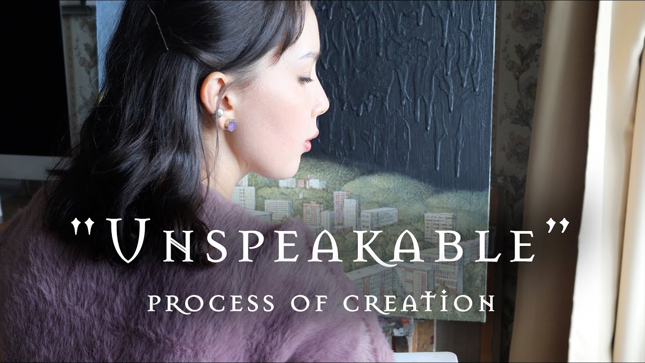 Painting "Unspeakable" creation process/Картина "Невыразимое" процесс ...