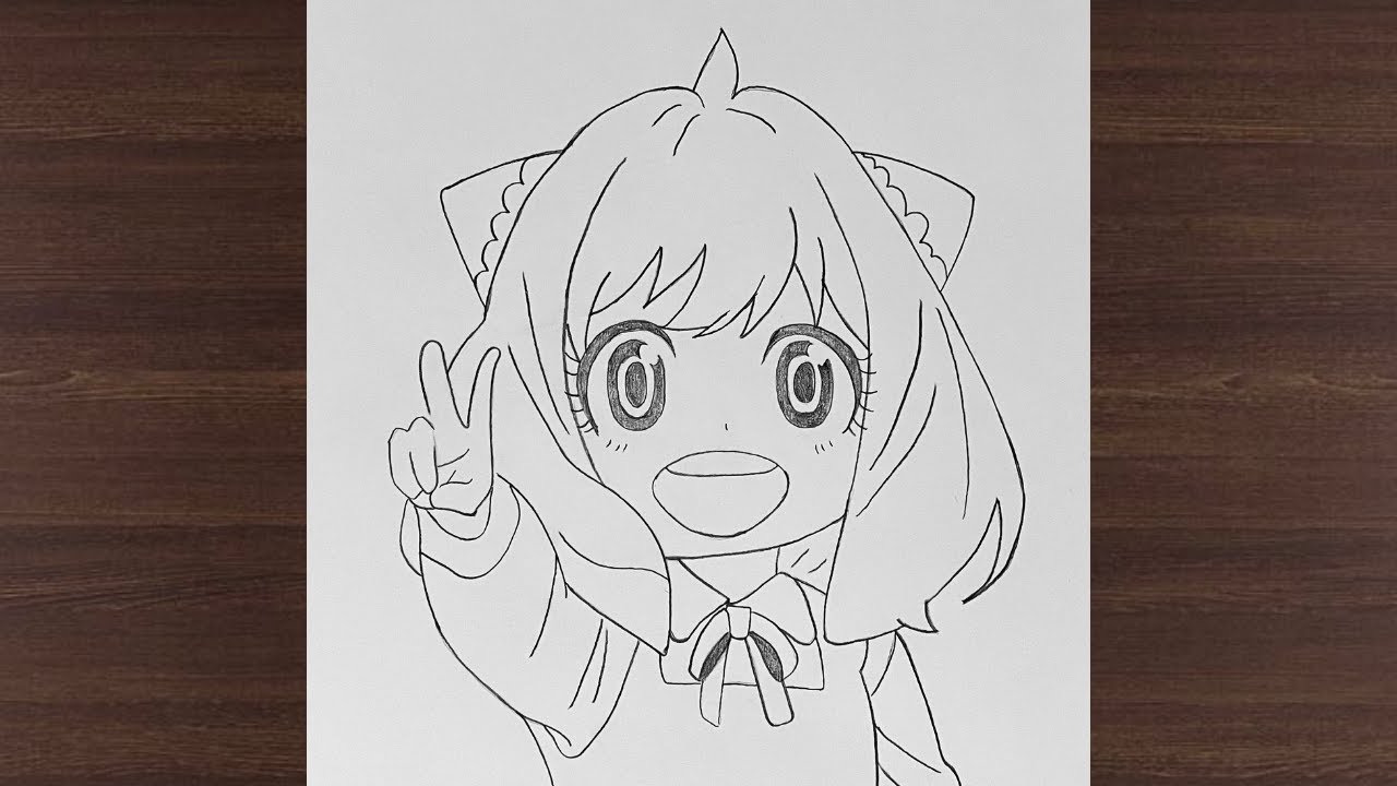 How to Draw Anya Forger - (Spy × Family) | How to draw anime step by ...