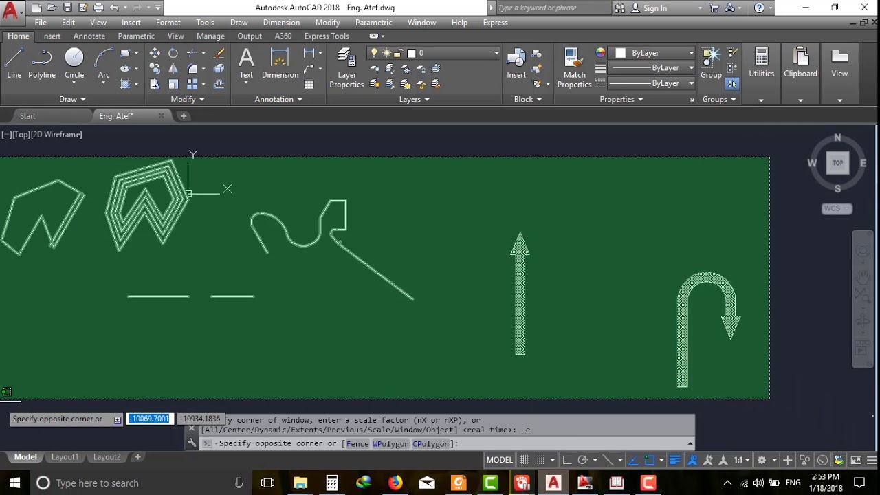 AutoCAD 2018 course 8. Drawing aids (1) شرح أوتوكاد 2018 - YouTube