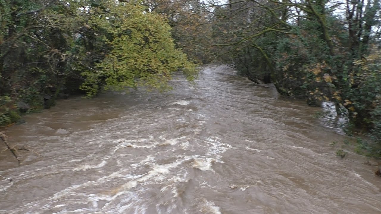 Storm Bert Ogmore Llynfi rivers November 24th 2024 - YouTube