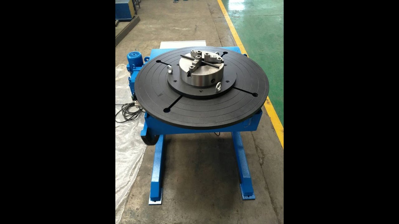 1 ton welding positioner test before delivery - YouTube