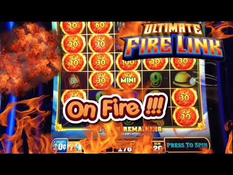 ON FIRE! 😍 Ultimate Fire Link Slot Machine. Glacier Gold. @ Resorts ...