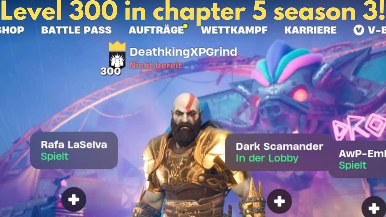 Hitting level 300 in chapter 5 season 3! - YouTube