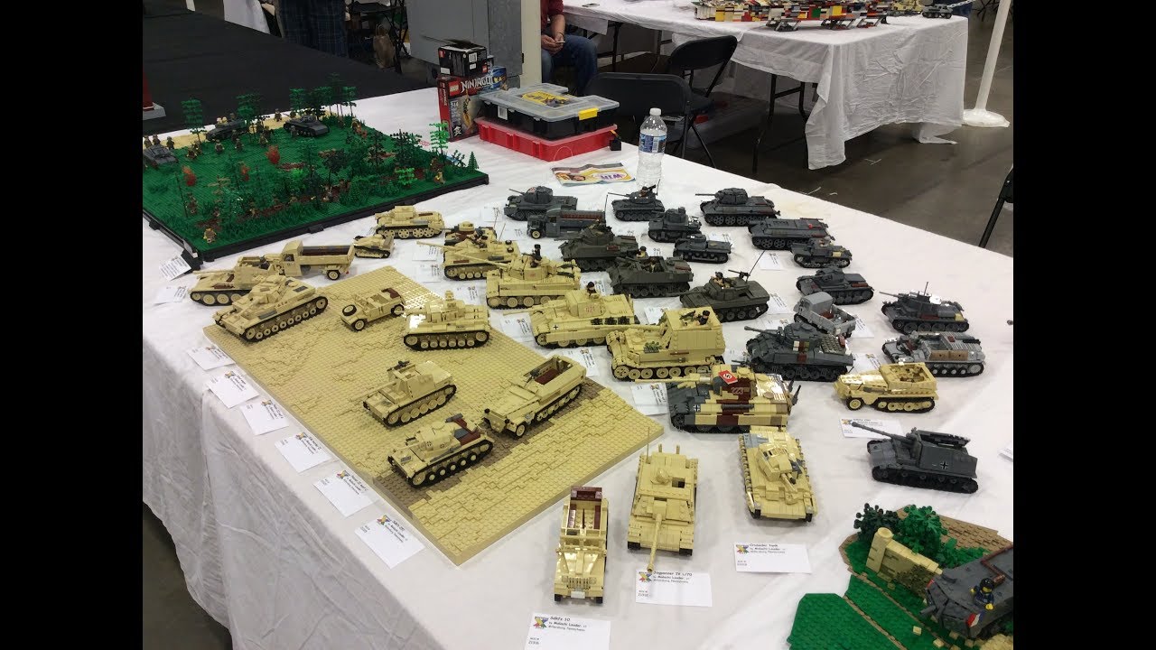 Brick Fair Virginia 2017 Lego Military section - YouTube