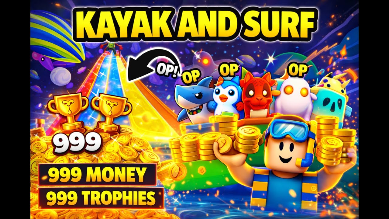 🌊 NEW Update! Kayak & Surf Script – Fast Coins, Fast Wins & Rare Hatch ...
