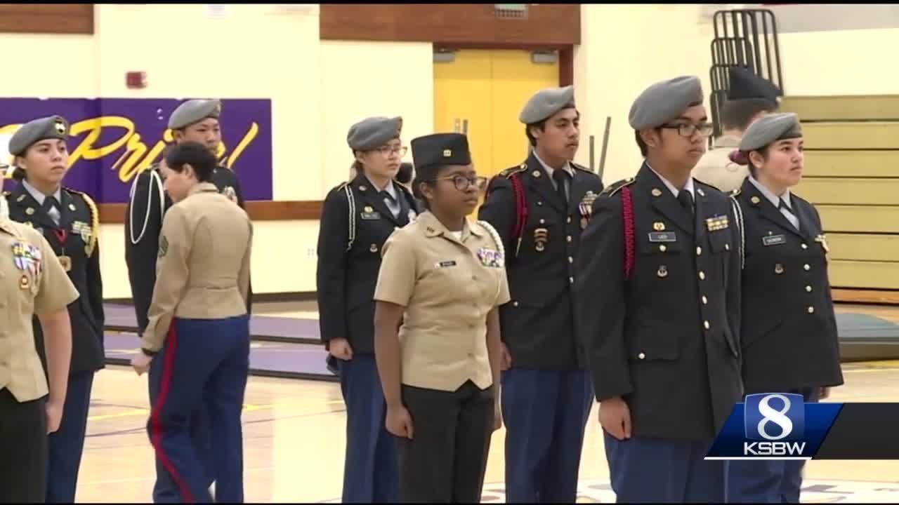 5 JROTC programs come together for the Monterey County drill and fitness competition - YouTube