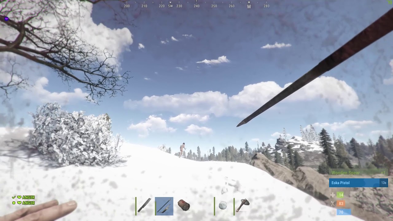 RUST - incredible 360 noscope tomahawk across the map - YouTube