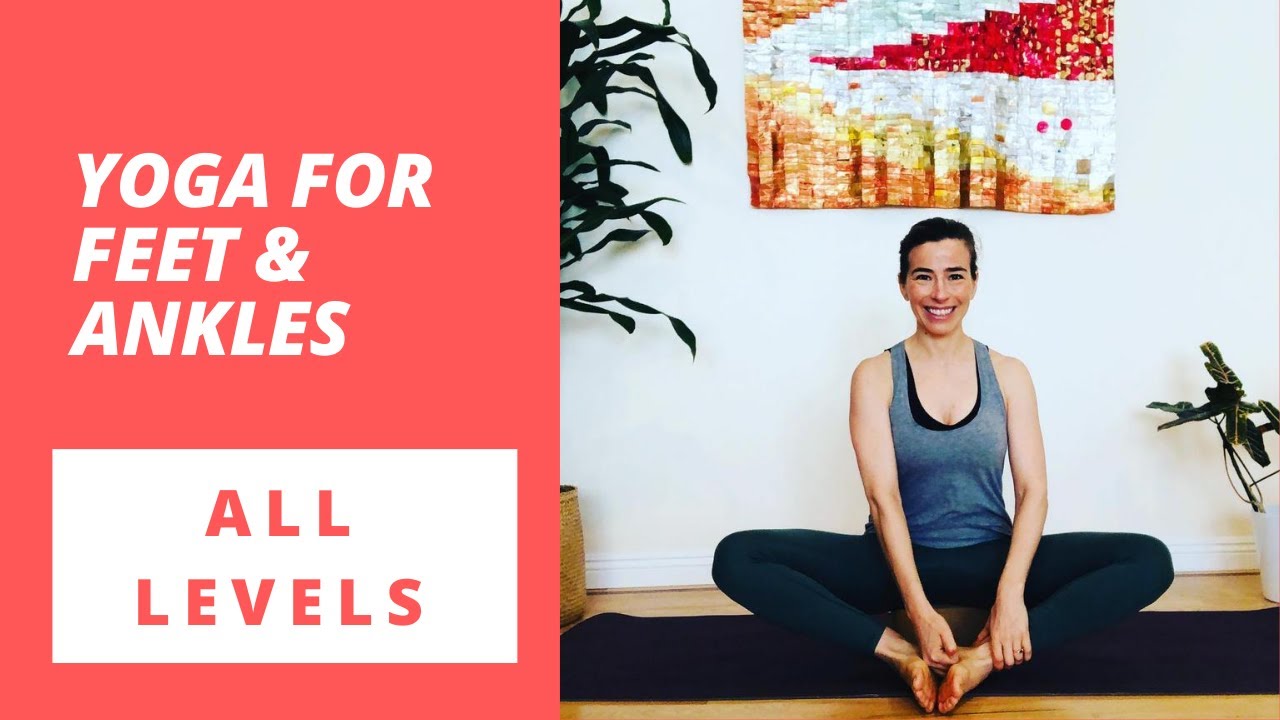 Yoga to release & relax the feet & ankles - 12 minutes - YouTube
